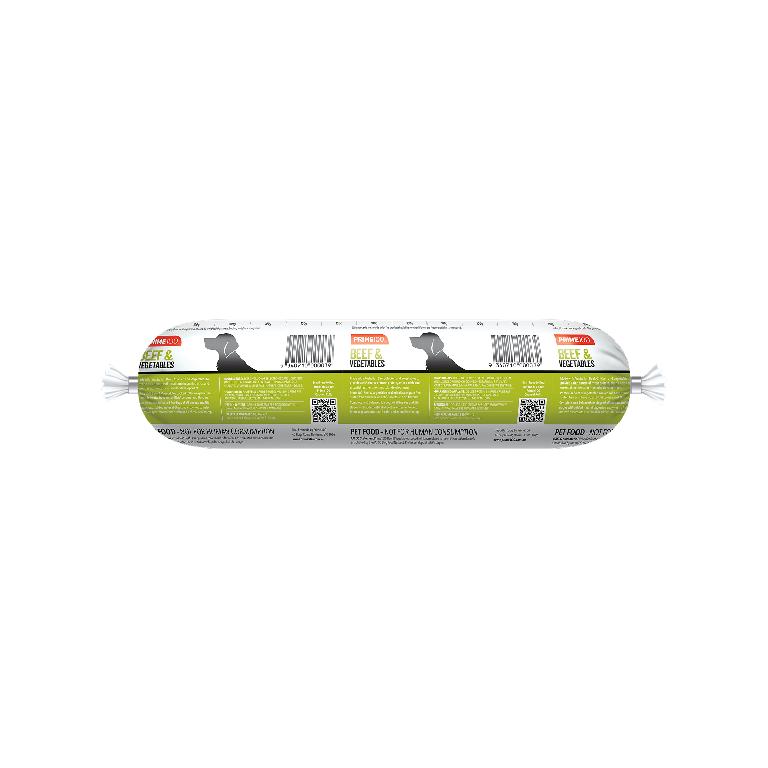 Cooked Roll Beef & Vegetable 1kg | Prime100