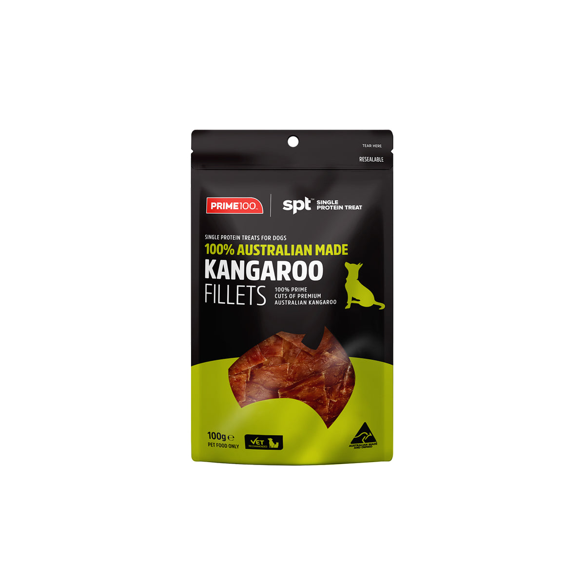 SPT™ Fillet Kangaroo Treats 100g | Prime100