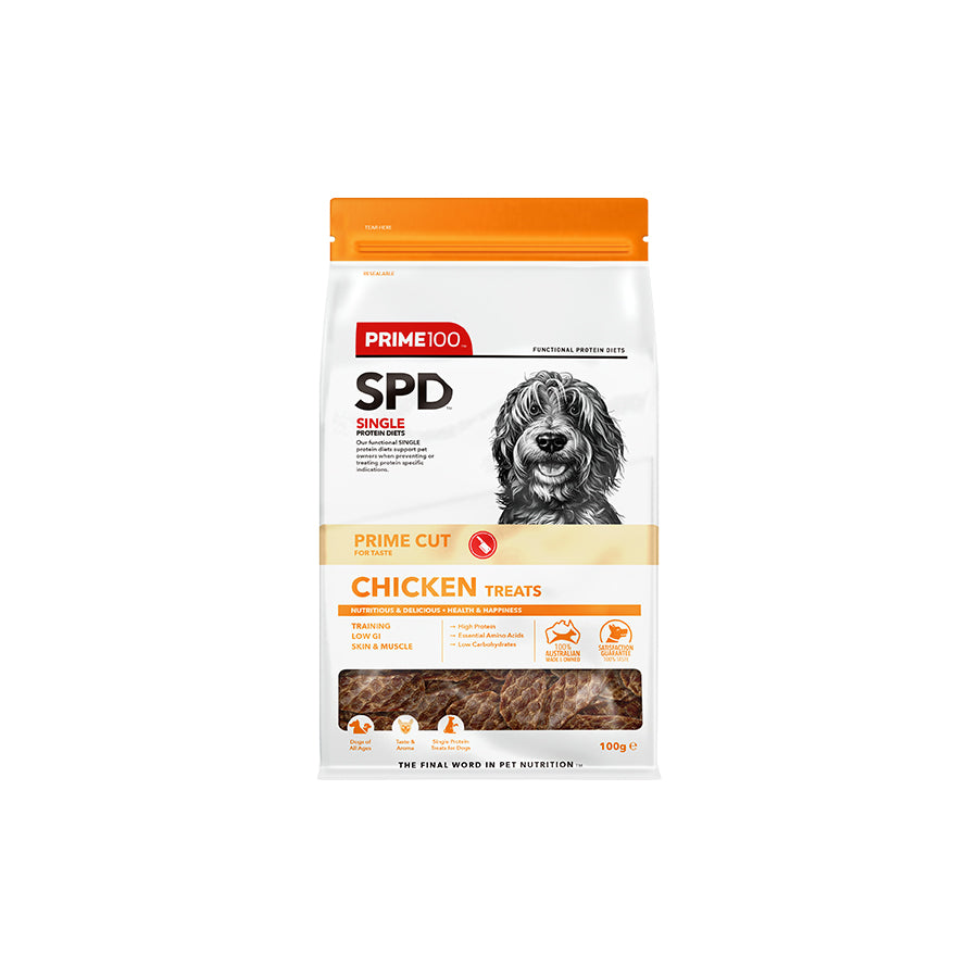 SPD™ Prime Cut Chicken Treats 100g | Prime100